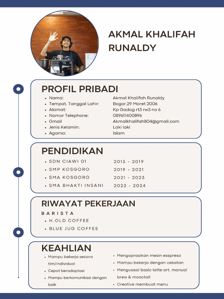 CV AKMAL KHALIFAH RUNALDY | PDF