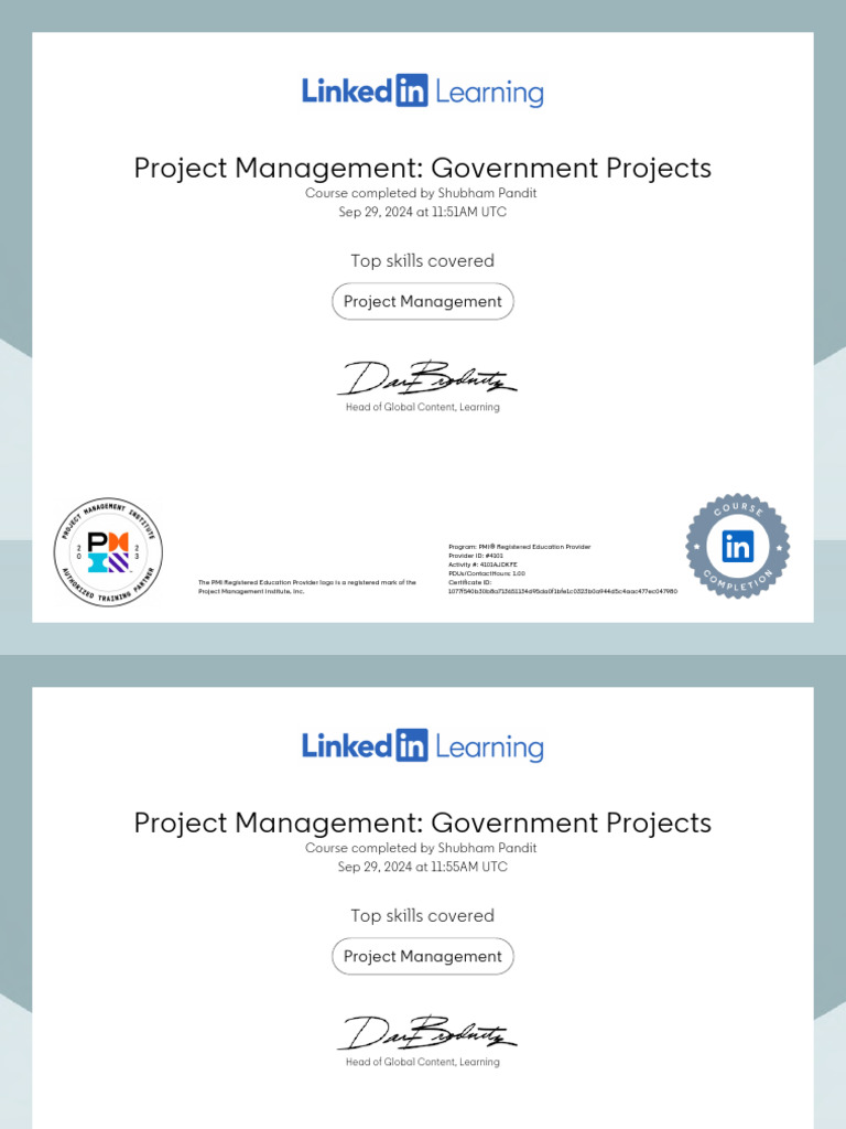 Project Management: Government Projects Project Management: Government ...