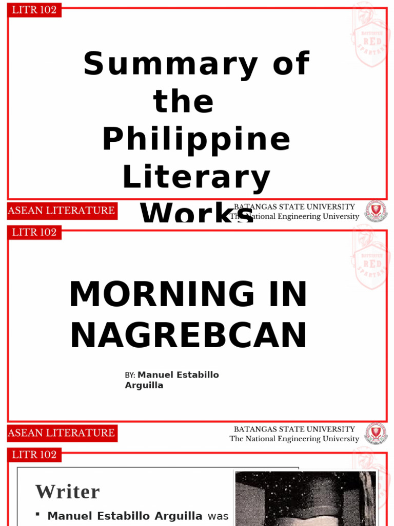 Philippine Literary Works Overview | PDF | Philippines