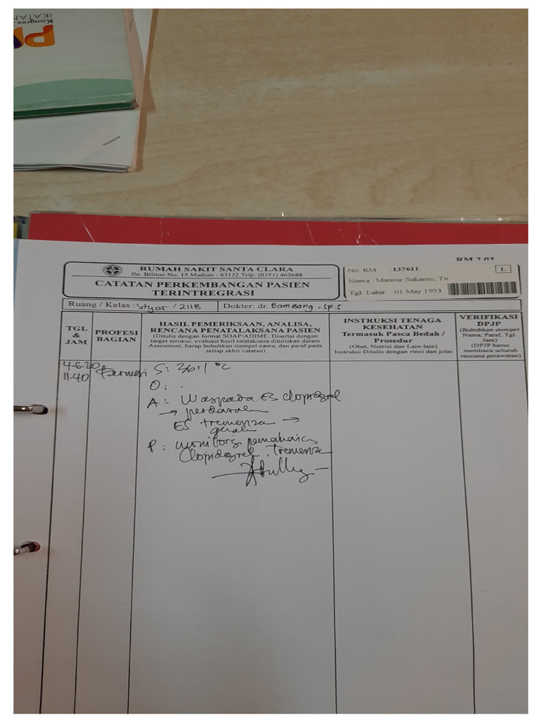 Form Bukti CPPT | PDF