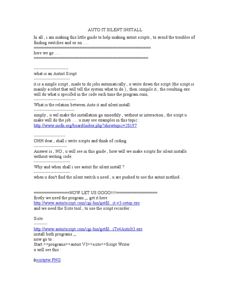 Automating Common Tasks with AutoIT: A Beginner's Guide to Creating Silent Installers and ...
