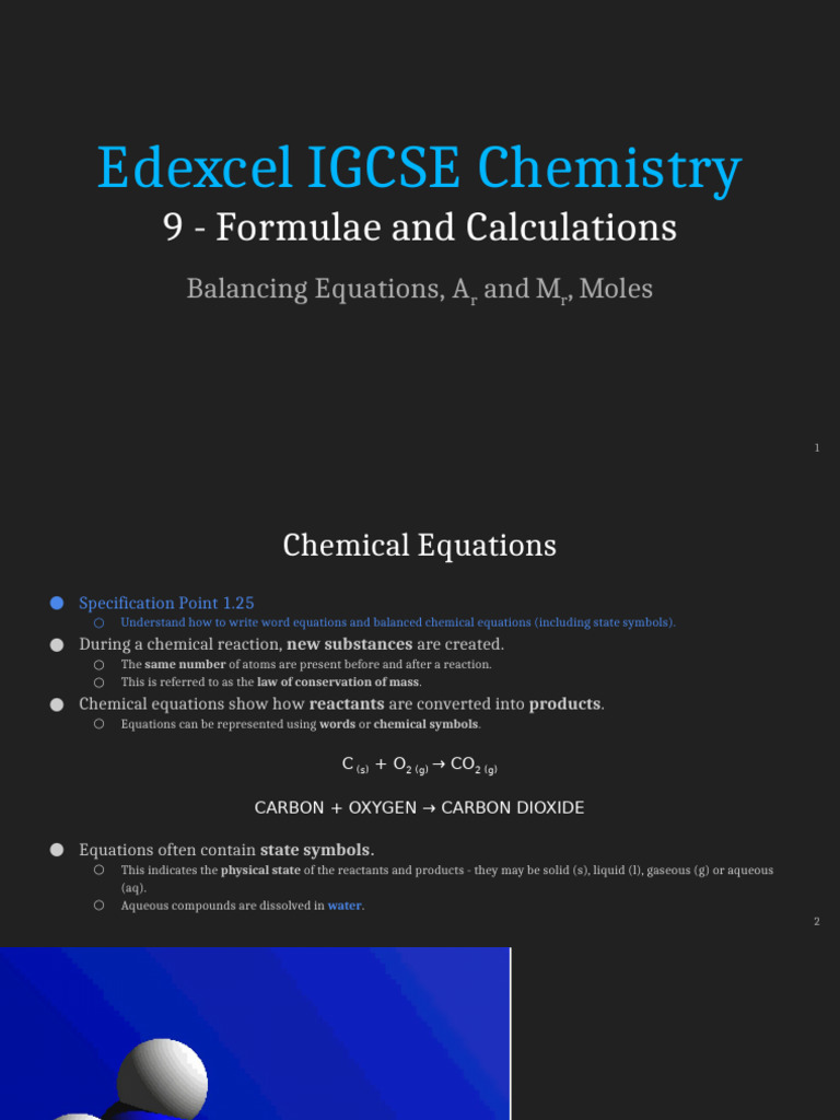 Chemical Formulae and Calculations Guide | PDF | Mole (Unit) | Molecules