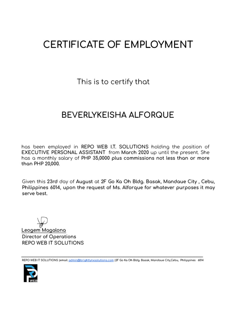 COE - KEISHABEVERLY | PDF