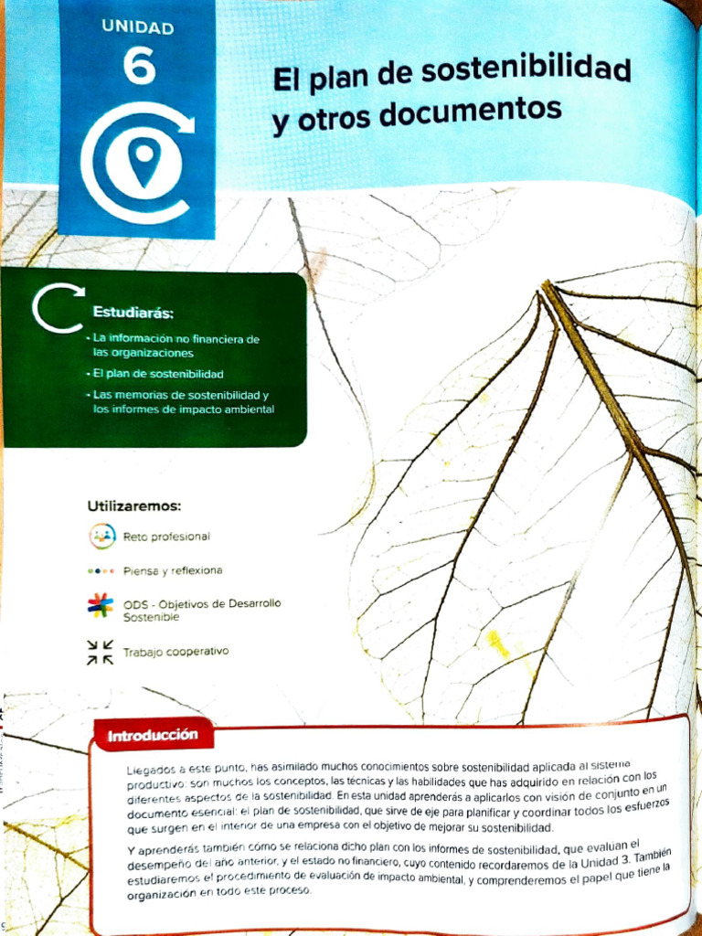 Sostenibilidad Unidad 6 | PDF | Sustentabilidad | Planificación