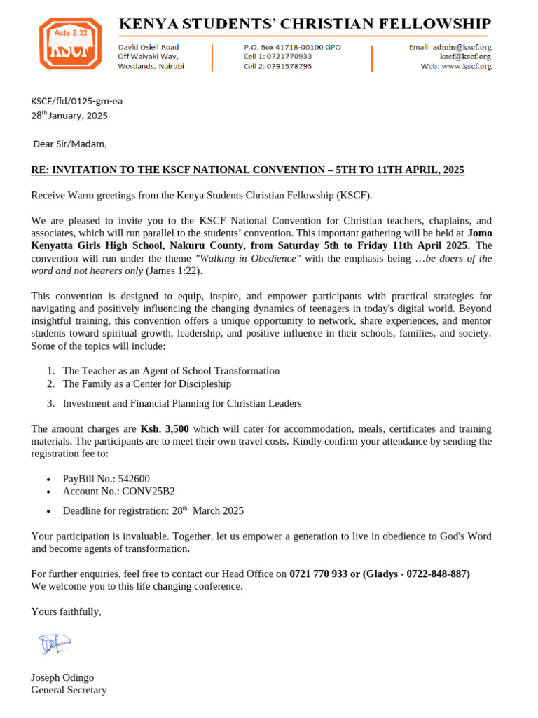 Block 2 Cu Patron Convention Letter | PDF