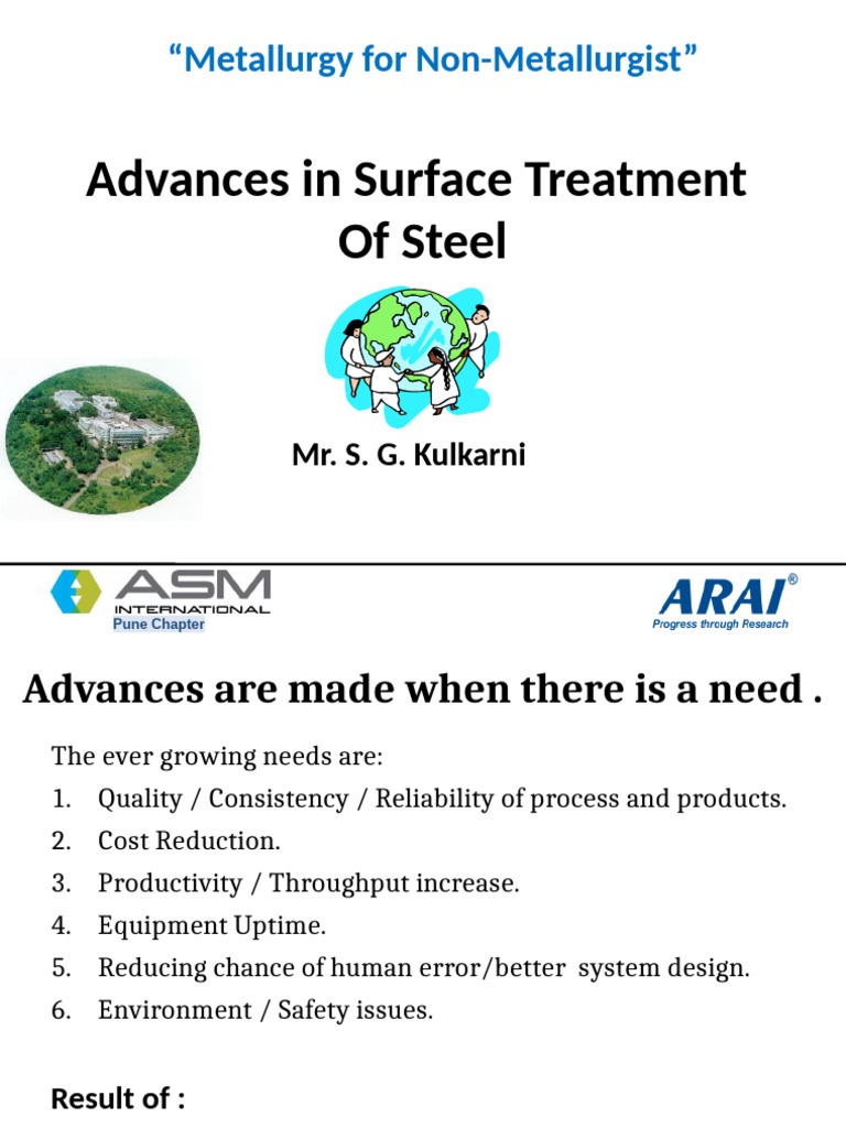 Advances in Surface Treatment of Steel | PDF | Steel | Building Materials