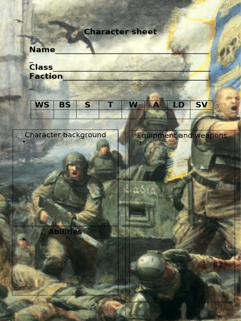 Character_sheet (1) | PDF