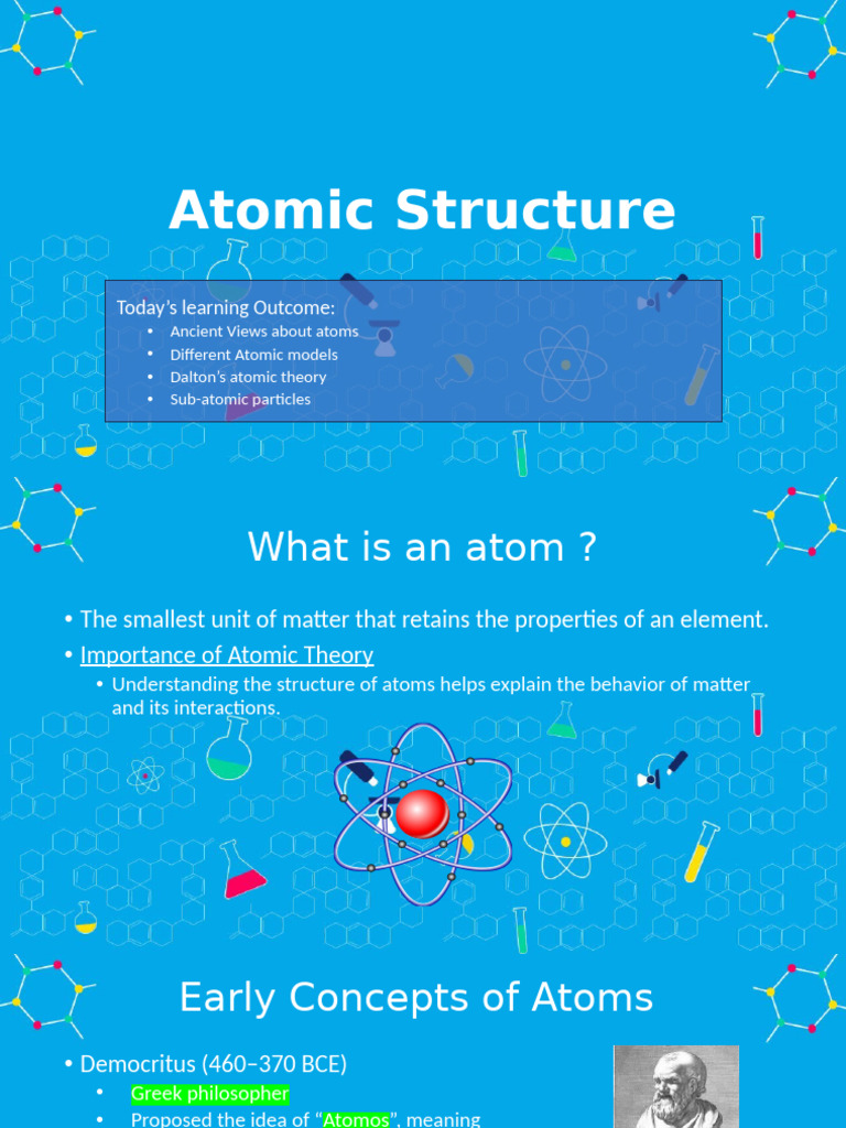 Introduction to Atomic Theory | PDF