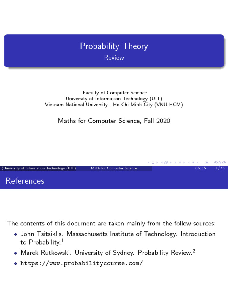 CS115 Probability 2 | PDF | Probability Distribution | Expected Value