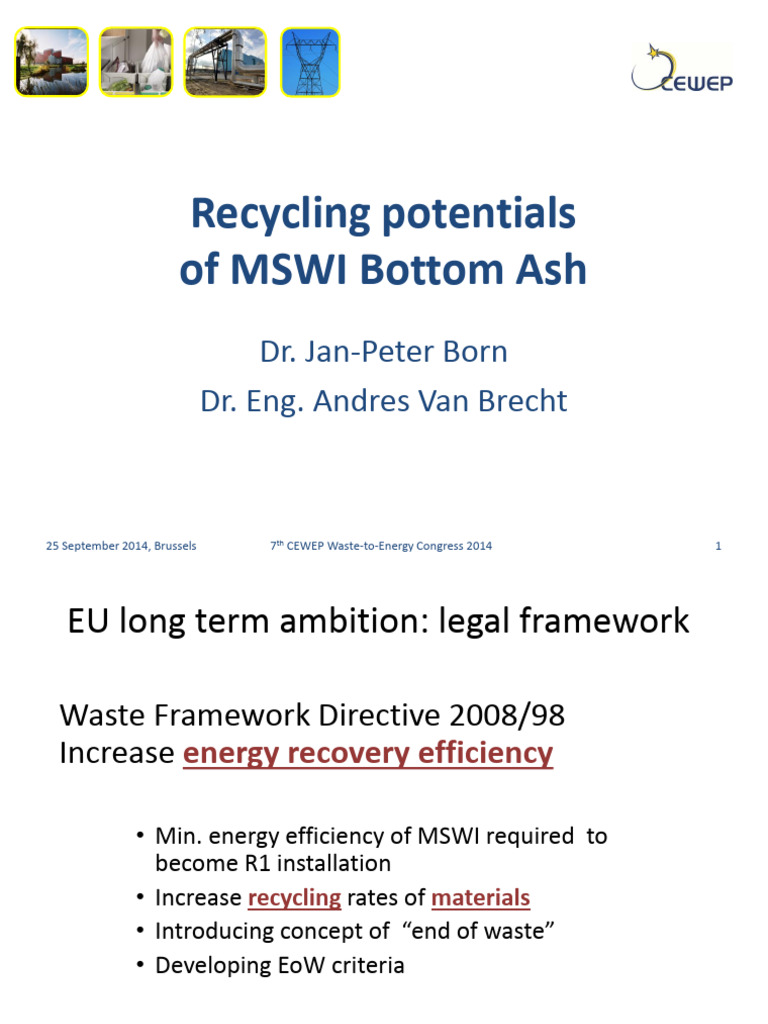 1318 Avb and JP Born 2014 Cewep Conference Bottom Ash Reuse | PDF ...
