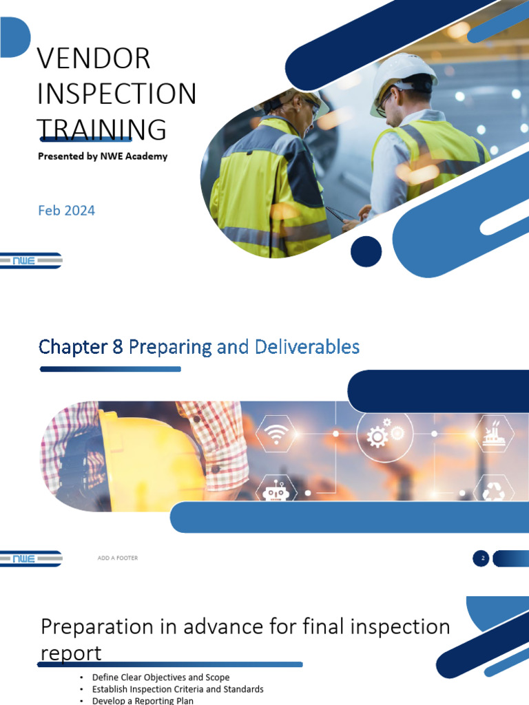 Vendor Inspection Presentation eighth Day rev01 | PDF | Audit | Auditor ...