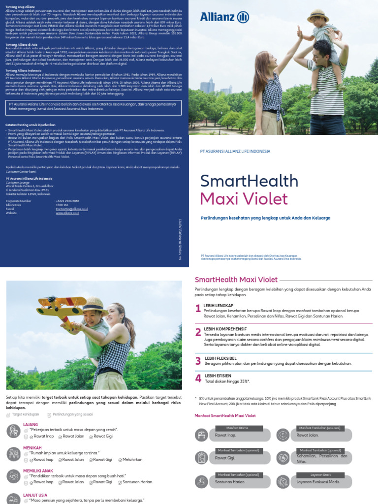 Premi dan Manfaat SmartHealth Maxi Violet | PDF