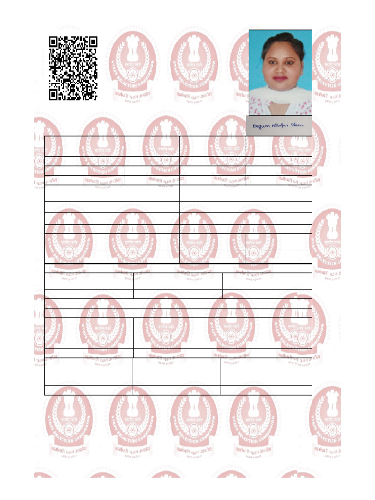 Applicationform Draft Print for All | PDF