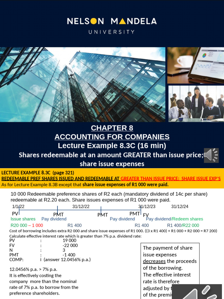 Lec Ex 8.3C (2024) | PDF | Dividend | Interest