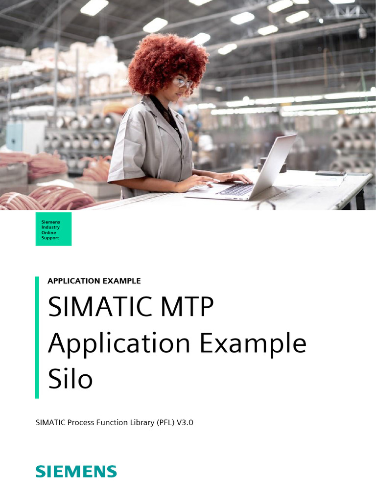SIMATIC MTP Silo Application Example | PDF | Parameter (Computer Programming) | Legal Liability