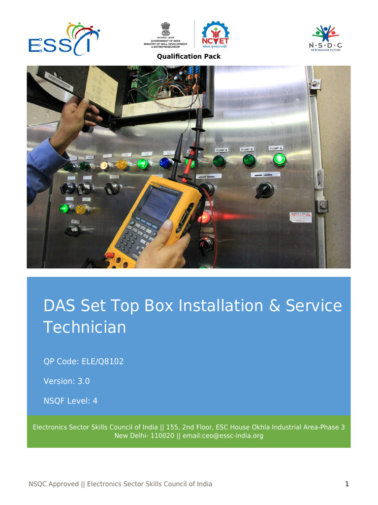 DAS Set Top Box Installation & Service Technician - ELE - Q8102 - v3.0 ...