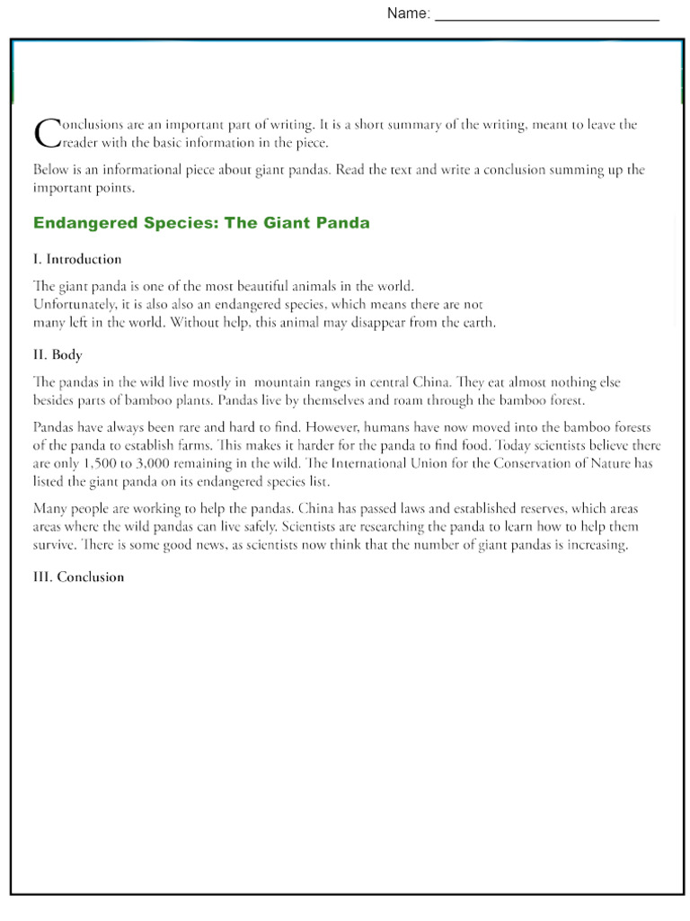 Panda Conclusion | PDF