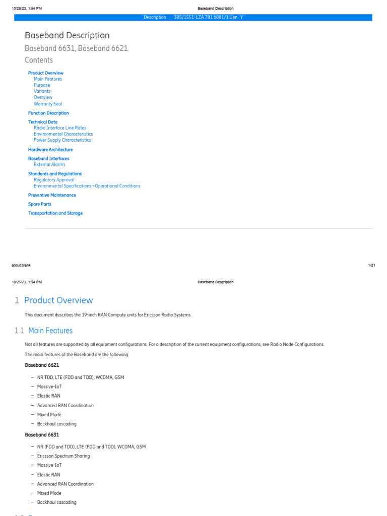 Baseband 6631 Description | PDF | Lte (Telecommunication ...