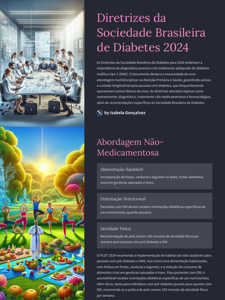 Diretrizes SBD Diabetes 2024 | PDF | Diabetes | Medicina Clínica