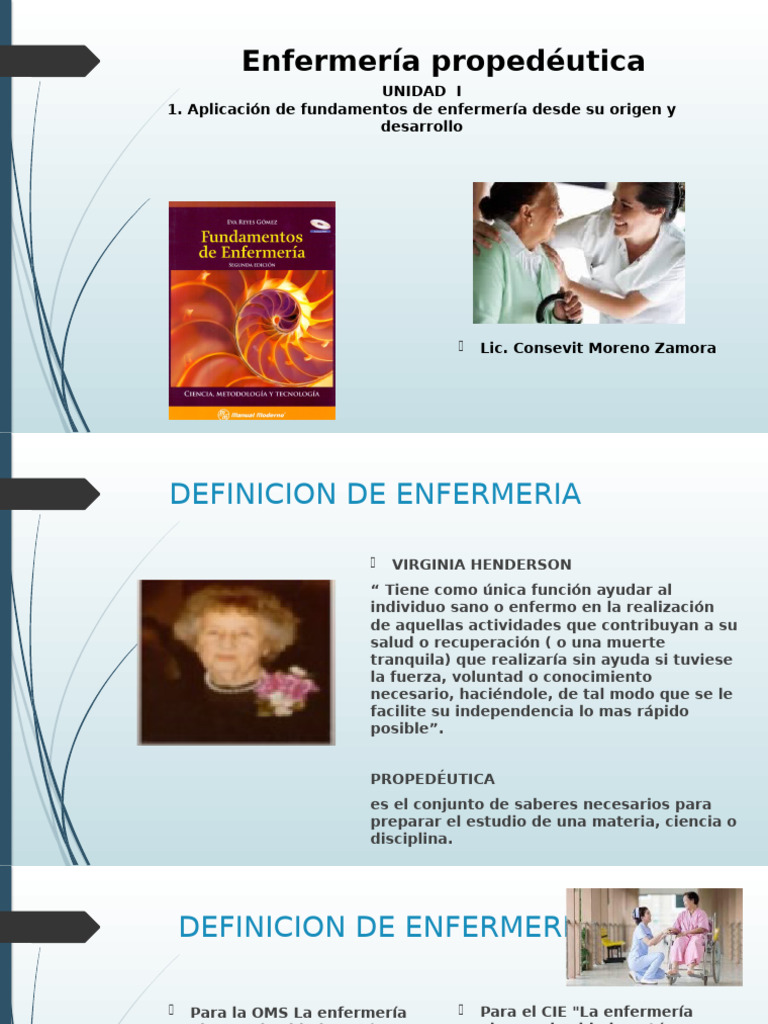 Enfermer I A | PDF | Enfermería | Cuidado de la salud