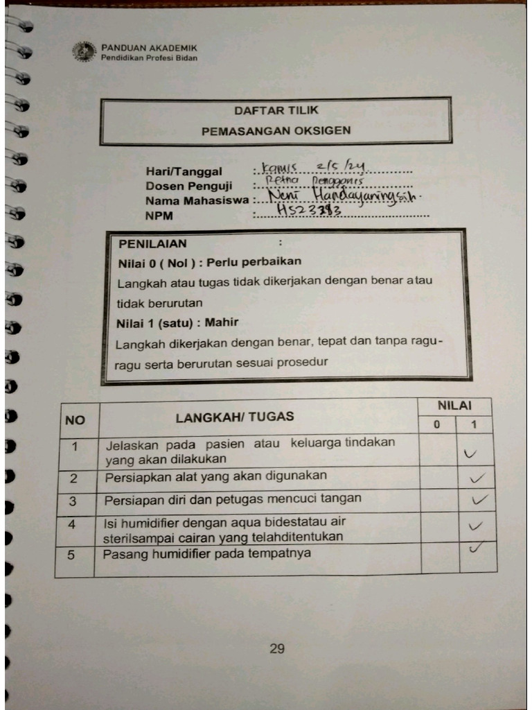 Target Daftar Tilik Stase KDK | PDF