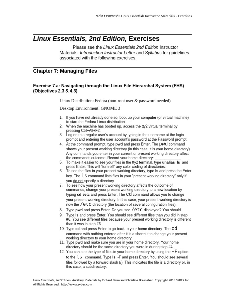 CH 7 Exercises | PDF | Directory (Computing) | Computer File