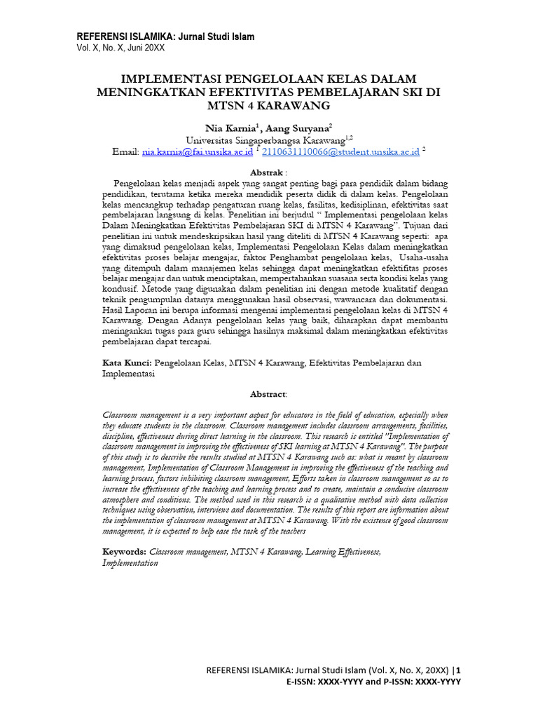 Aang Suryana - UAS Pengelolaan Kelas | PDF