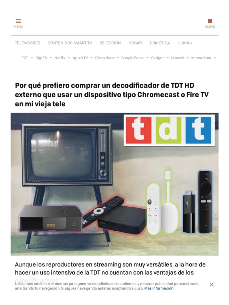 Por Qué Prefiero Comprar Un Decodificador de TDT HD Externo Que Usar Un ...