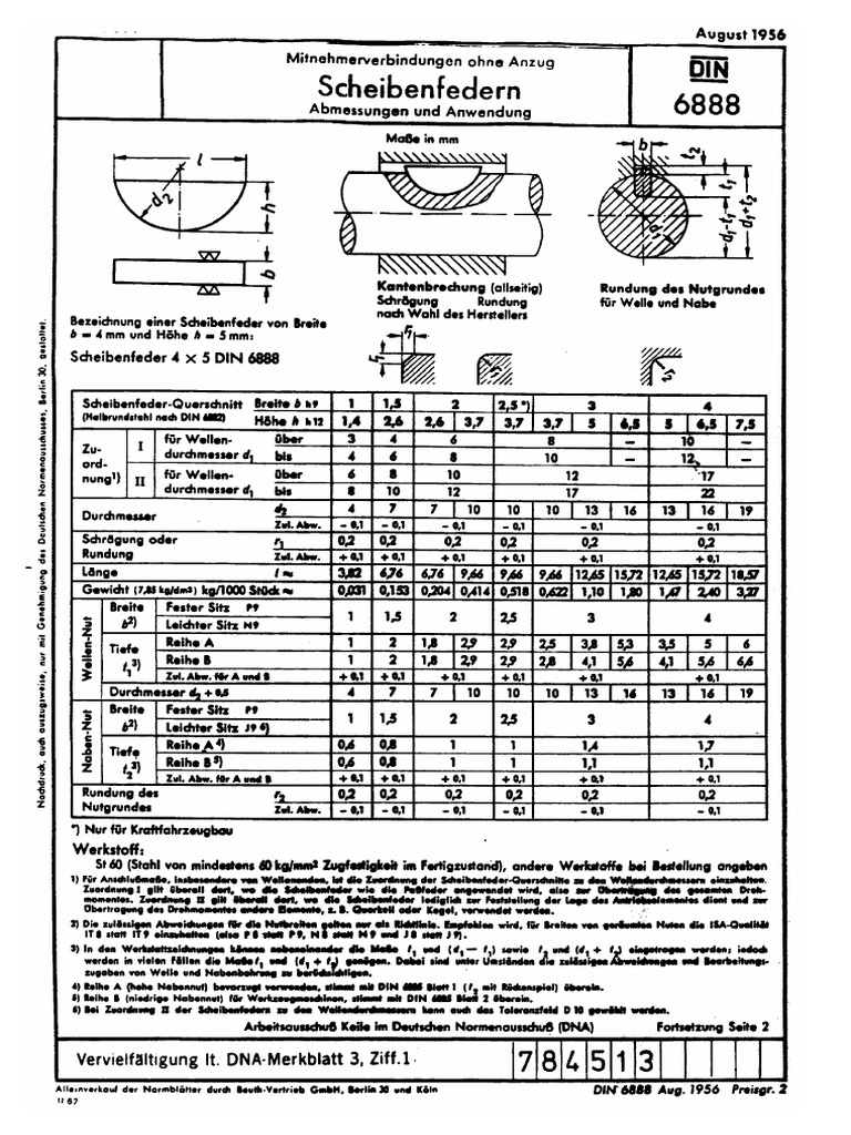 Din 6888 1956 | PDF