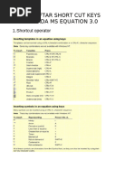 Shortcut ALT untuk Simbol Matematika | PDF