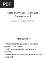 Class 11 Physics: Units & Measurement | PDF