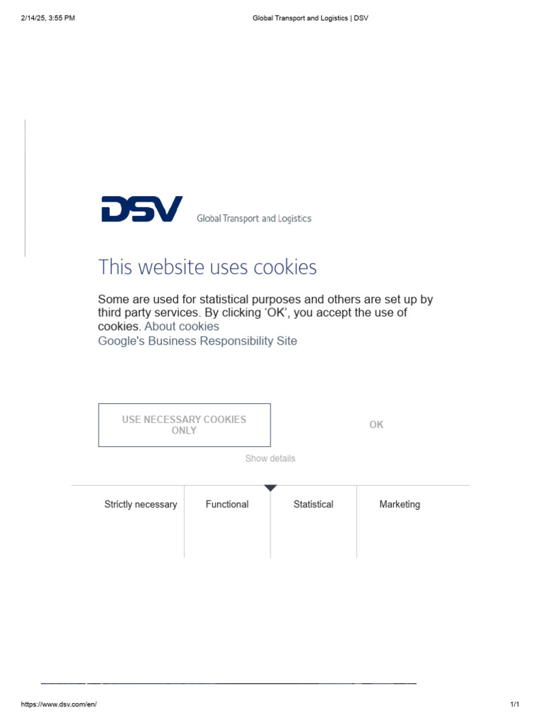 Global Transport and Logistics - DSV | PDF