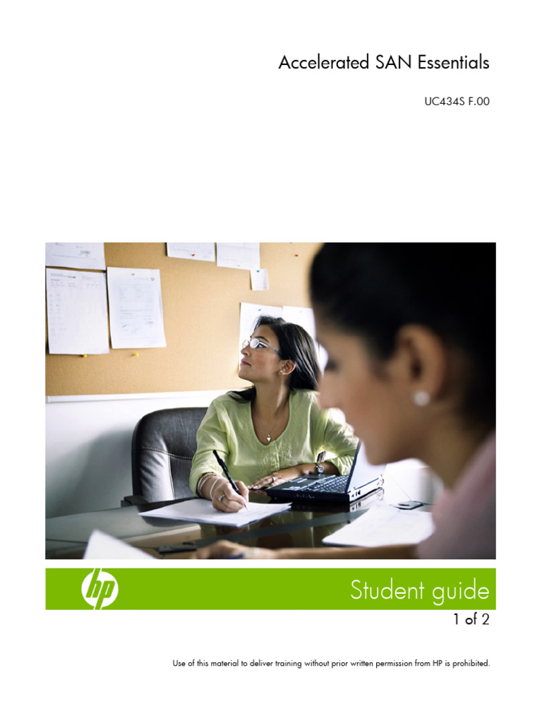 Accelerated SAN Essentials Student Guide Vol-1 | PDF | Backup | Computer Network