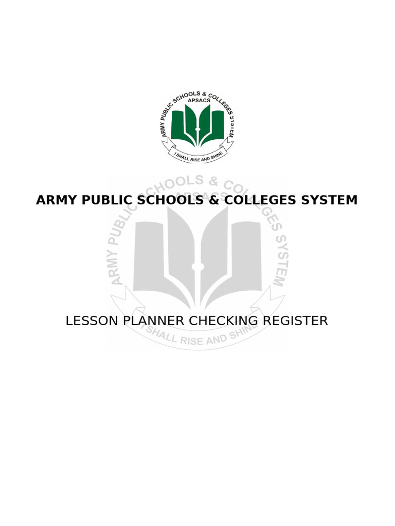 Lesson Planner Checking | PDF | Teachers | Lesson Plan
