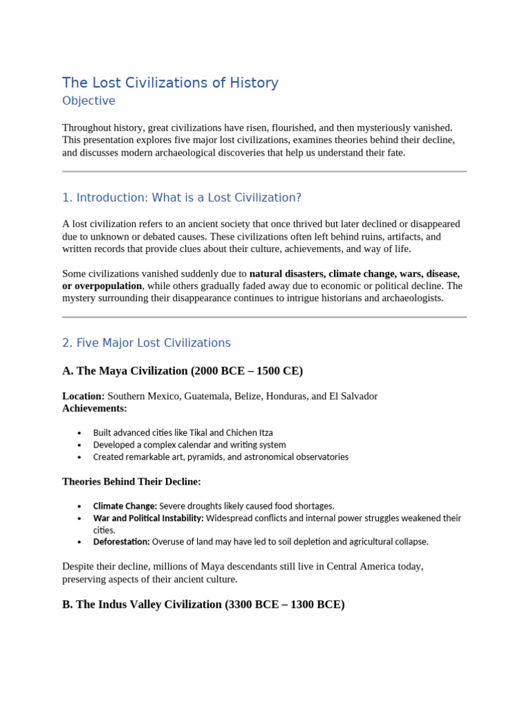 The Lost Civilisation of History | PDF | Ancestral Puebloans