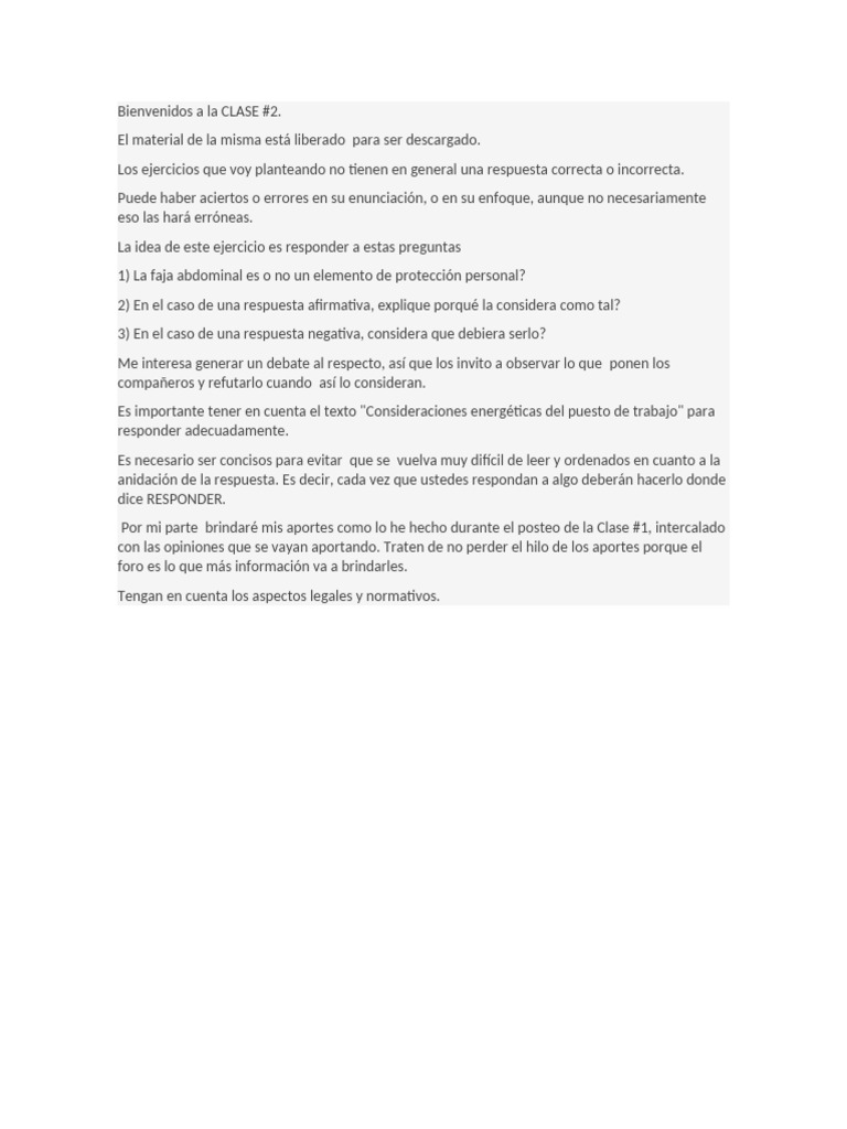 Bienvenidos A La CLASE | PDF