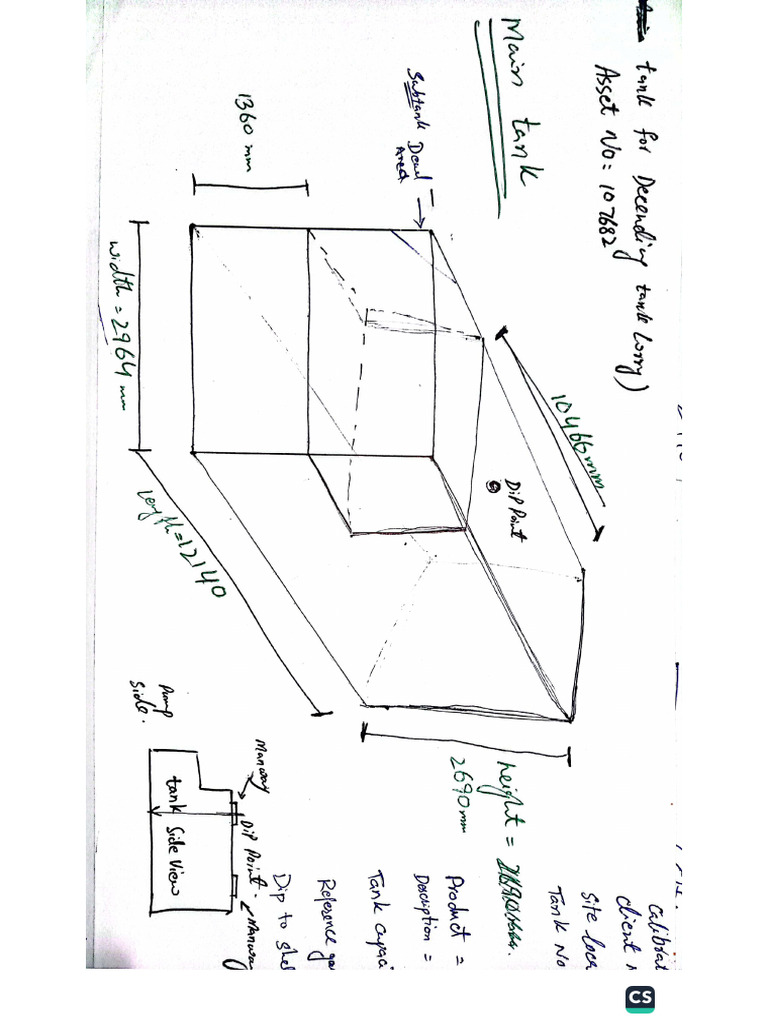 OGDCL Rig N-5 Rectangular Tank Asset No 1076182 HSD 90 KL Capacity | PDF
