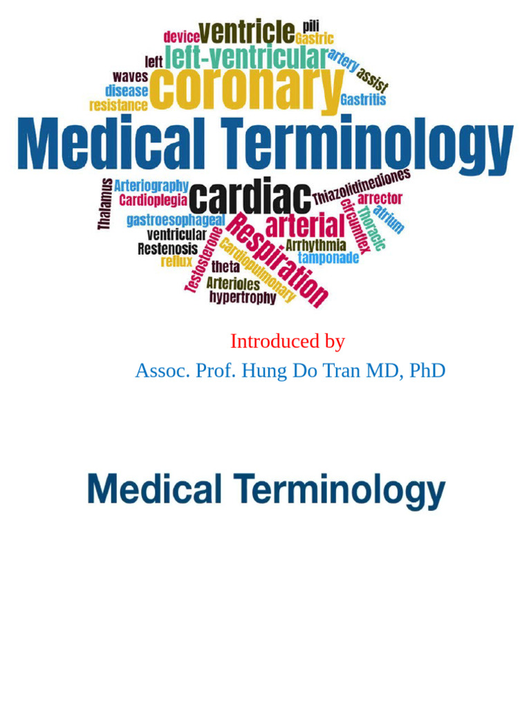 Medical Terminology Components Explained | PDF | Medicine | Adjective