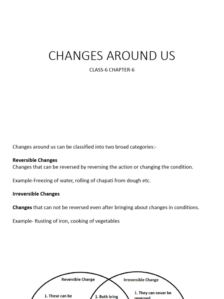 Classifying Changes Around Us | PDF | Water | Thermal Expansion