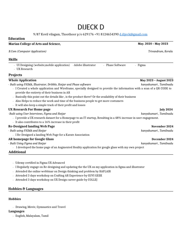 my resume template | PDF | Computing | Software