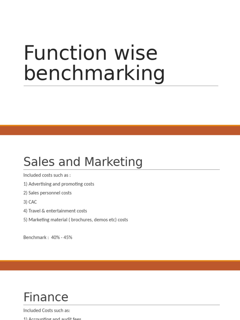 Function Wise Benchmarking | PDF
