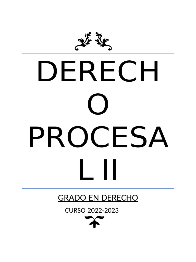 Wuolah Free DERECHO PROCESAL II Gulag Free | PDF | Demanda judicial | Ley procesal