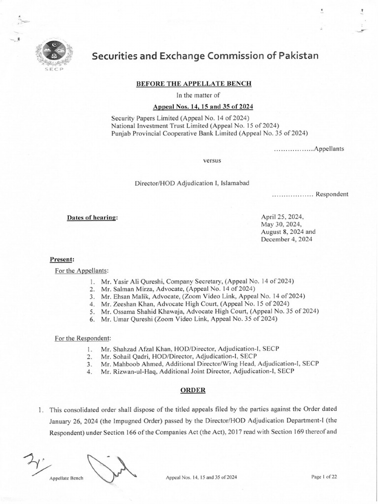 Appeal Nos 1415 35 of 2024 Ms. Security Papers Limited NITL PPCBL vs HOD Adju I Dt. 07-02-2025(1 ...
