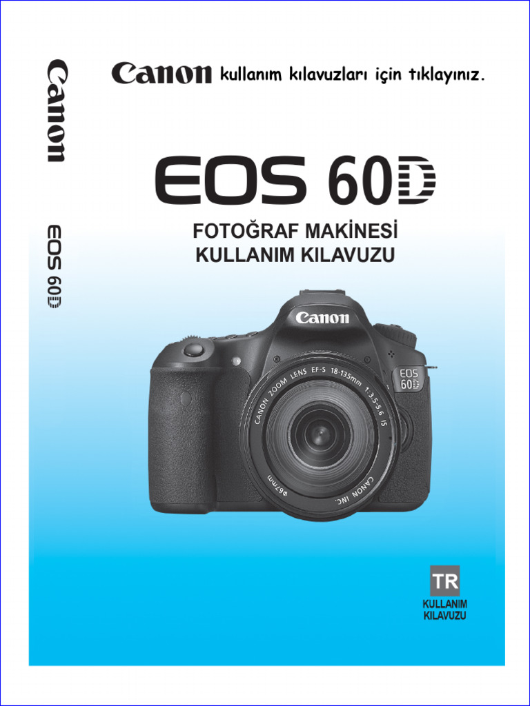 Canon Eos 60d Turkce Kullanim Kilavuzu | PDF