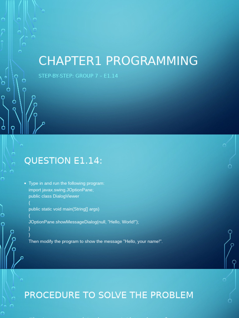 Chapter1 Programming | PDF