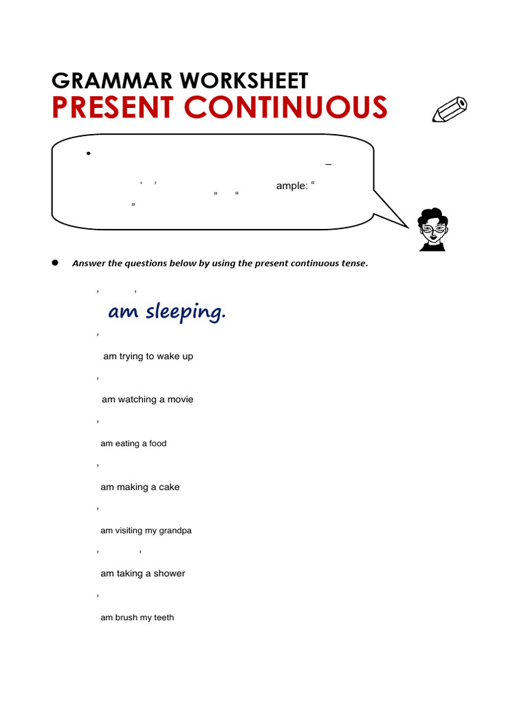 6. Present Continuous 6 | PDF