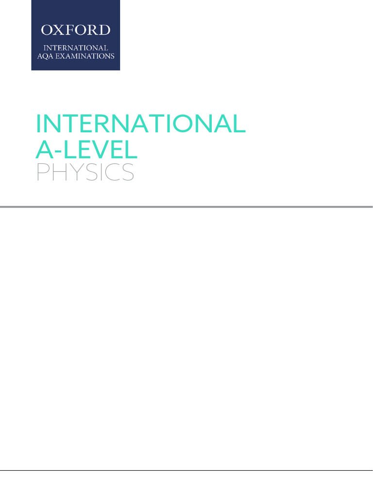 9630 International A Level Physics Teaching Plan | PDF | Gases | Waves