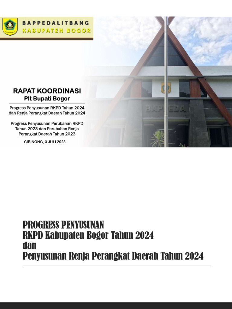 4. PAPARAN KA-BAPPEDALITBANG_RAKOR 03072023 NEW | PDF
