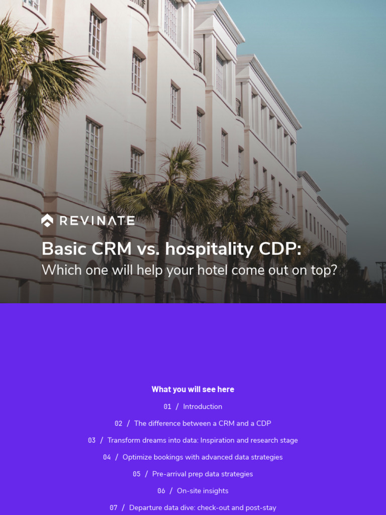 Basic CRM vs Hospitality CDP Guide | PDF | Customer Relationship Management | Brand