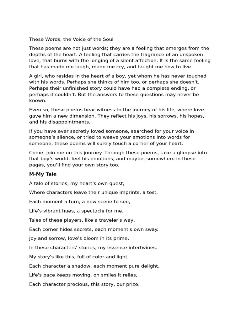 English Version Poetry | PDF | Silence | Dream